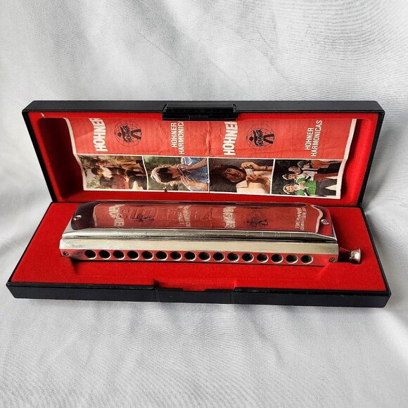 Hohner | Other | Hohner Super 64 Silver Chromonic Slide Harmonica ...